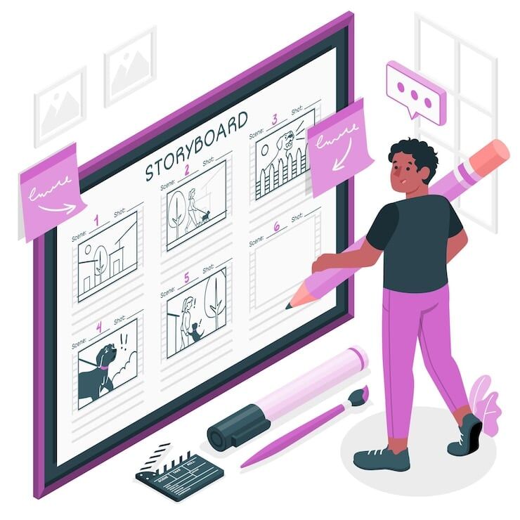 Explanatory video storyboard - All the information you need